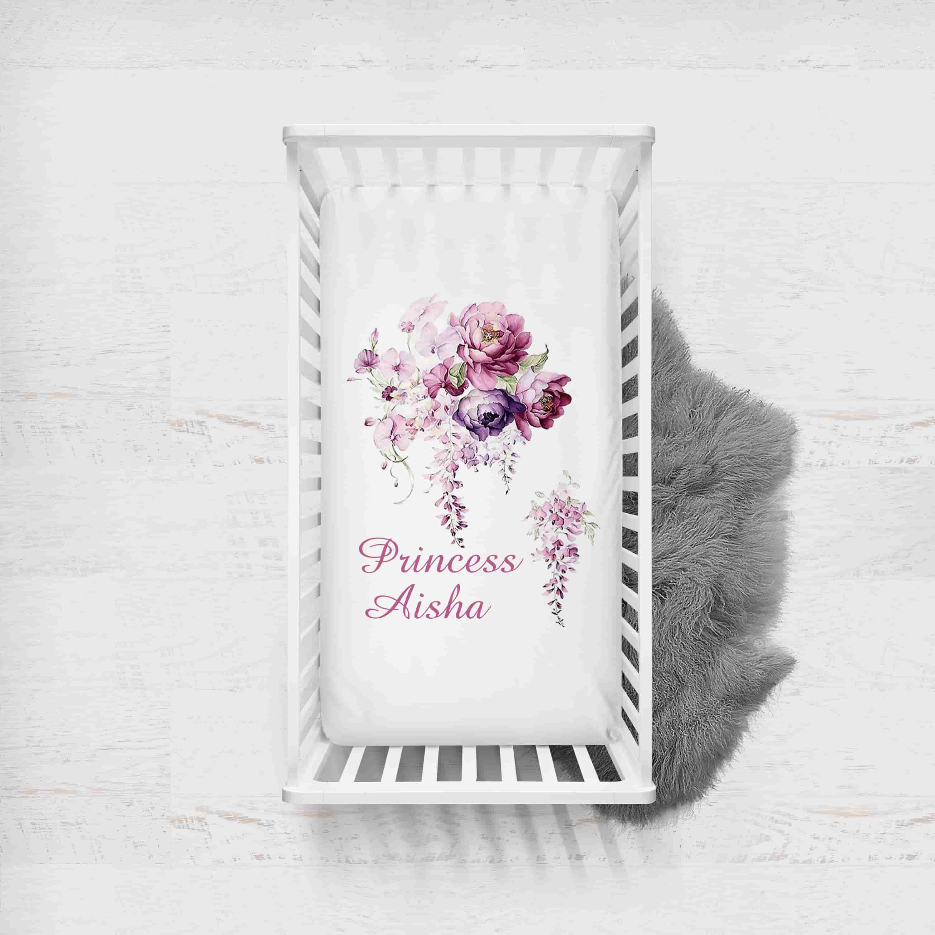 Princess Aisha Cot Fitted Sheet – Personalisedbyolly